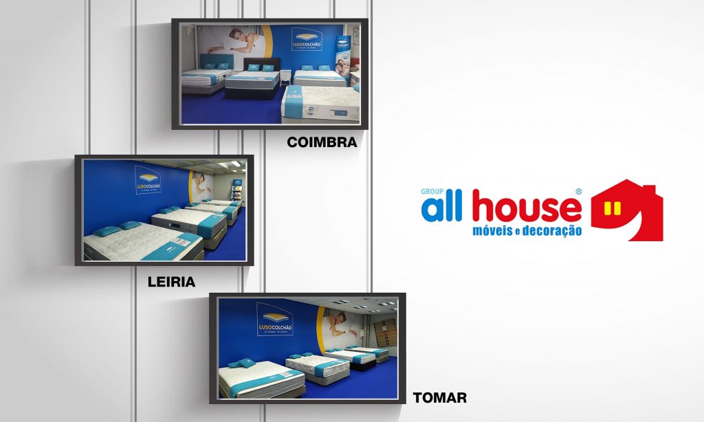 Lojas All House com áreas de exposição Lusocolchão - J.J. Louro Pereira ...