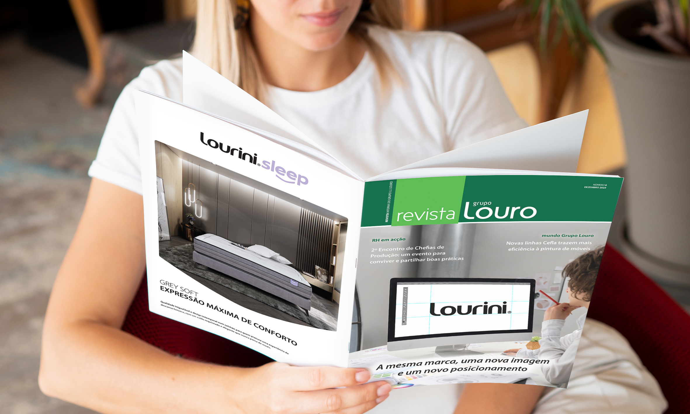 Lourini featured in no. 6 of Grupo Louro magazine - J.J. Louro Pereira S.A.